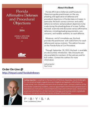 Joshua Spector Profile - Miami, FL Intellectual Property Lawyer