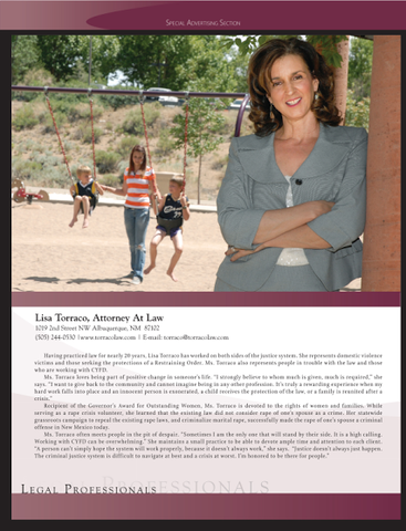 Lisa Torraco Profile - Albuquerque, NM Sex Crime Lawyer