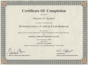 Maurice Kenner Profile - Decatur, GA Criminal Defense Lawyer