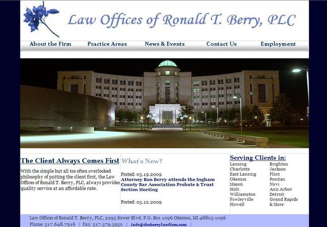Ronald Berry - Lawyer in Okemos, MI - Avvo