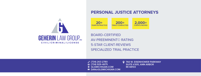 Daniel Geherin Profile - Ann Arbor, MI Criminal Defense Lawyer
